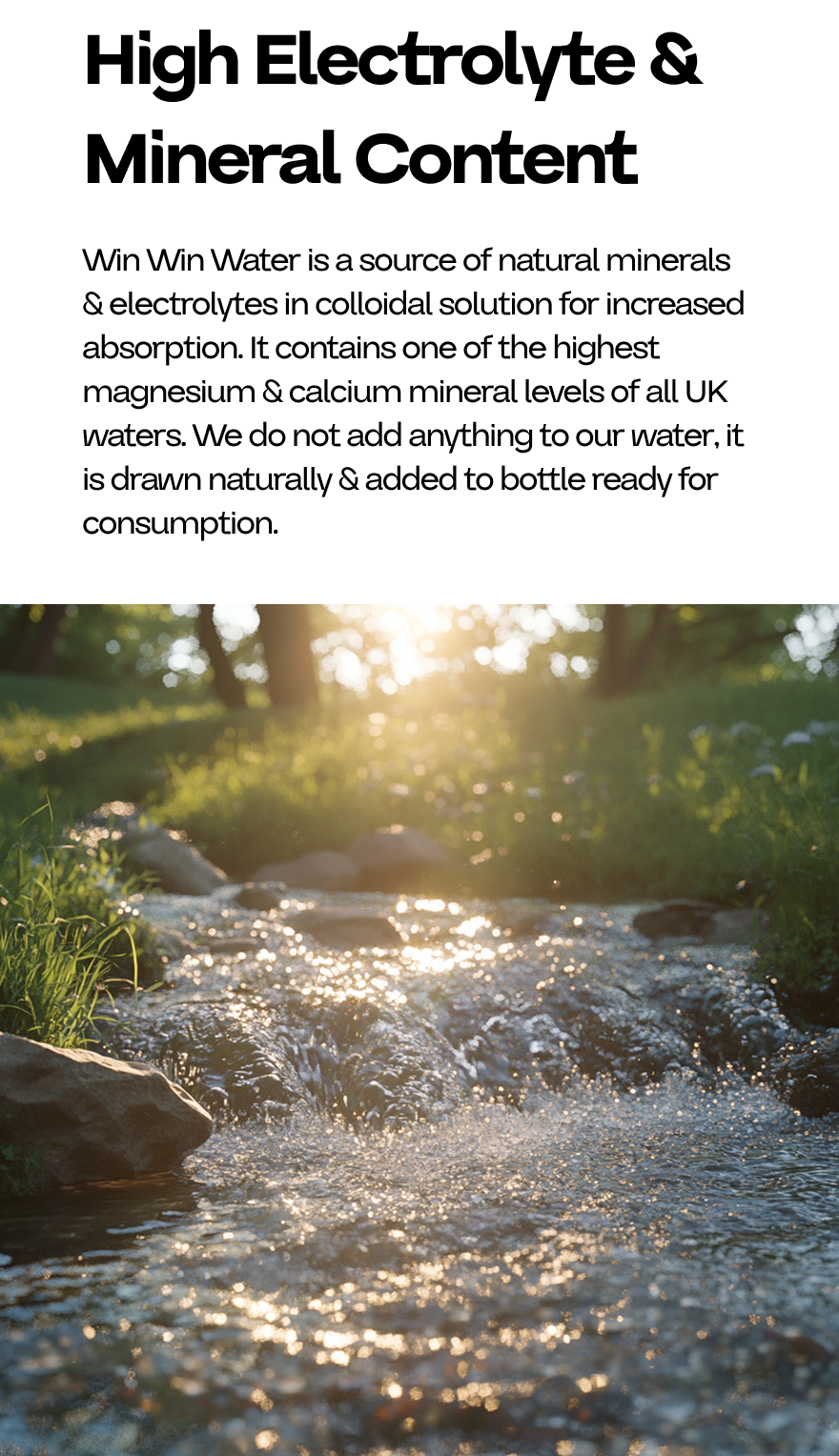 WINWIN BIODEGRADABLE ALKALINE ORGANIC ELECTROLYTE SPRING MINERAL WATER ...